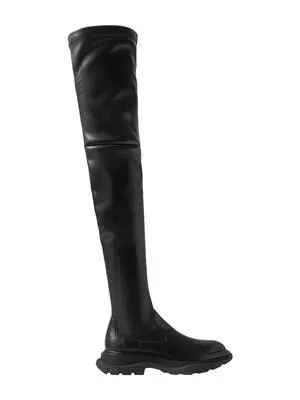 ALEXANDER MCQUEEN Leather Over-The-Knee Boots