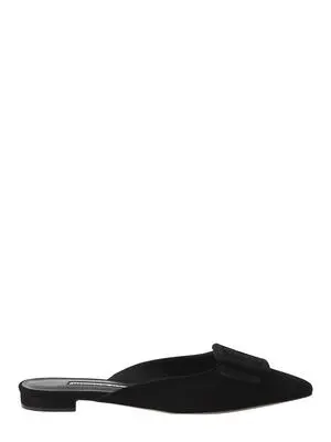 MANOLO BLAHNIK Maysale Suede Flats