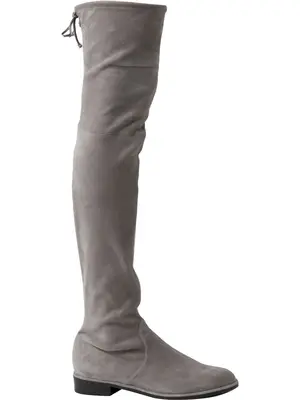 STUART WEITZMAN Lowland Suede Over-the-knee Boots Neutrals