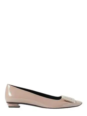 ROGER VIVIER Belle Vivier Ballet Flats - Brown