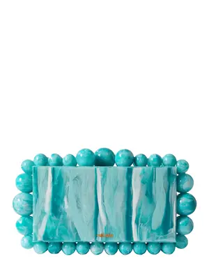 Cult Gaia Cult Gaia Eos Beaded Clutch Blue