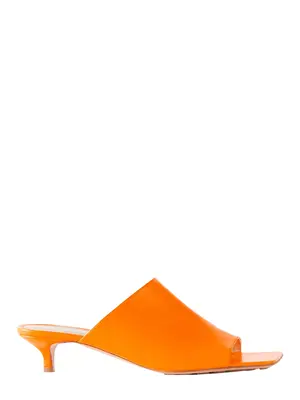 Bottega Veneta Bottega Veneta Leather Mules Orange