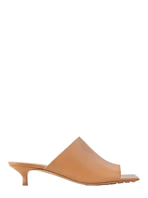 Bottega Veneta Bottega Veneta Leather Mules Sand