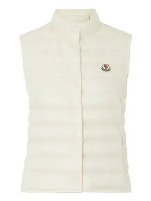 Moncler Liane Quilted Shell Down Vest - White