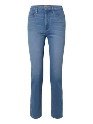 FRAME Le Sylvie High-rise Slim-leg Jeans - Blue