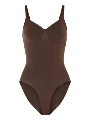 SKIMS Seamless Sculpt Brief Bodysuit - Brown