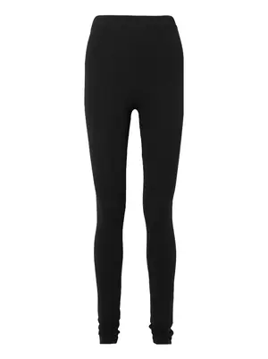 TOTEME Net Sustain Cork Stretch-jersey Leggings - Black
