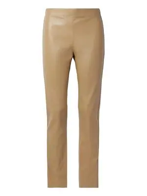 JOSEPH Stretch-leather Leggings Neutrals