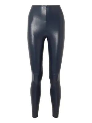 Commando Stretch Leather-like Leggings Blue