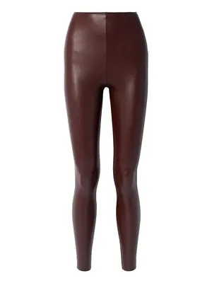 Commando Stretch Leather-like Leggings Burgundy