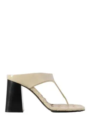 Bottega Veneta Leather Sandals - Ivory
