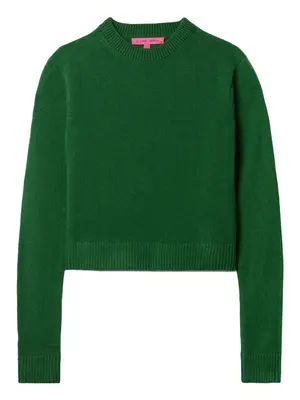 THE ELDER STATESMAN Cashmere Sweater Forest Green