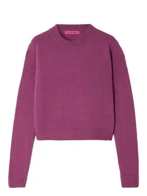 THE ELDER STATESMAN Cashmere Sweater Purple