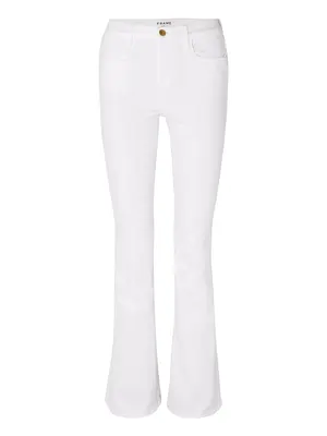 FRAME Le High Flare Jeans - White