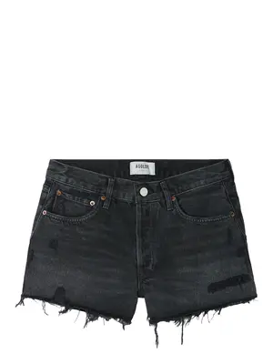 AGOLDE AGOLDE Parker Long Denim Shorts Black