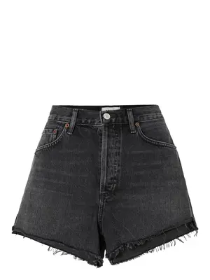 AGOLDE AGOLDE Parker Long Denim Shorts Gray