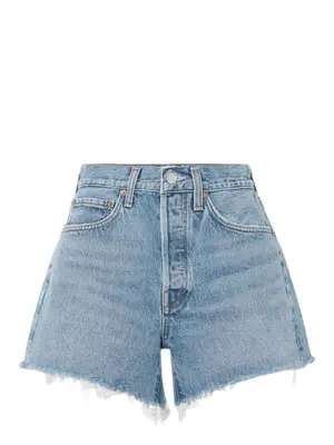 AGOLDE AGOLDE Parker Long Denim Shorts Light Denim
