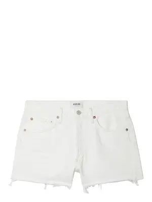 AGOLDE AGOLDE Parker Long Denim Shorts White