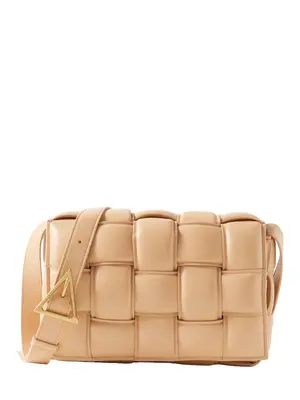 Bottega Veneta Cassette Medium Crossbody Bag Neutrals