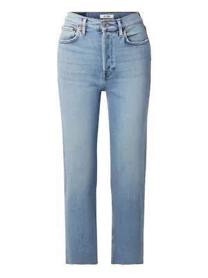 RE/DONE 70s High-Rise Stove Pipe Jeans