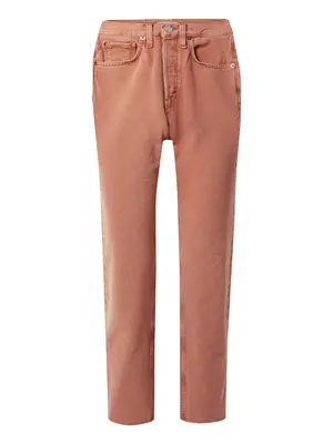 RE/DONE 70s High-Rise Stove Pipe Straight-Leg Jeans Brick