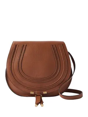 Chloé Chloé Marcie Textured-leather Shoulder Bag Brown