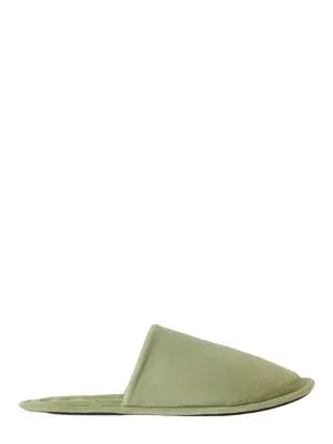 Loewe LOEWE Suede Slippers Green