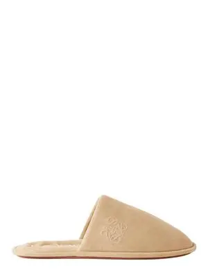 Loewe LOEWE Suede Slippers Neutrals