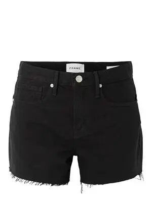FRAME Le Brigette Denim Shorts - Black