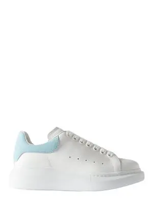 Alexander McQueen Leather Exaggerated-sole Sneakers - White