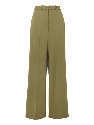 JOSEPH Morissey Cady Wide-leg Pants - Green