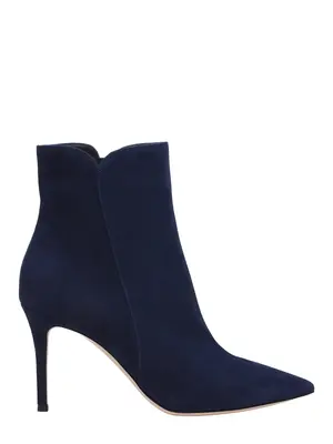 GIANVITO ROSSI Levy 85 Suede Ankle Boots Blue