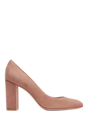 GIANVITO ROSSI Gianvito 85 Suede Pumps Brown
