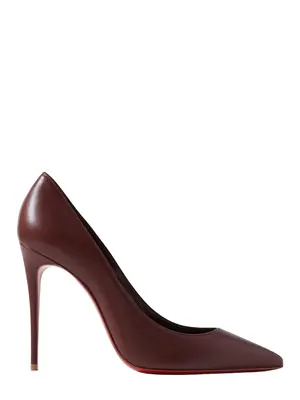 CHRISTIAN LOUBOUTIN Christian Louboutin Kate 100 Leather Pumps Brown