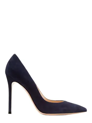 GIANVITO ROSSI 105 Suede Pumps - Blue
