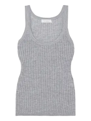 Gabriela Hearst Gabriela Hearst Nevin Pointelle-Knit Tank Gray
