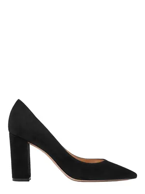 GIANVITO ROSSI Piper 85 Suede Pumps - Black