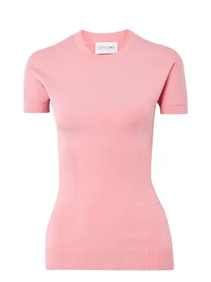 AZ FACTORY Mybody Stretch-knit Top - Pink