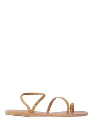 ANCIENT GREEK SANDALS Eleftheria Braided Leather Sandals - Neutrals