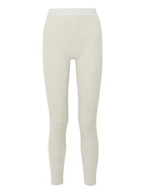SKIMS Thermal Ribbed Cotton-blend Leggings - Neutrals
