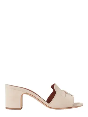 Loro Piana Loro Piana Summer Charms Suede Mules Beige