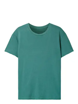 NILI LOTAN Nili Lotan Brady Distressed T-Shirt Green