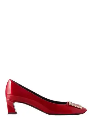 ROGER VIVIER Trompette 45 Patent-Leather Pumps Red