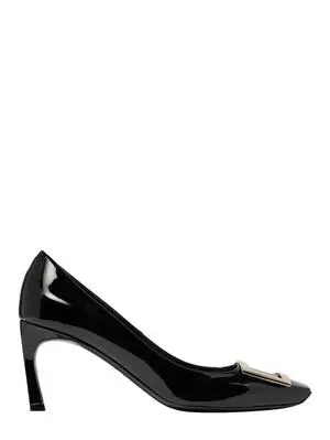 ROGER VIVIER Belle Vivier Trompette Patent-leather Pumps - Black