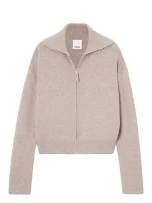 ALLUDE Wool And Cashmere-blend Cardigan - Neutrals