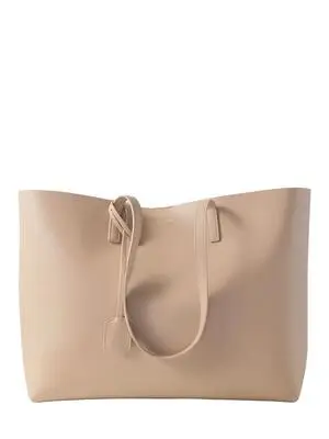 Saint Laurent East West Large Leather Tote - Neutrals