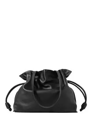 Loewe Flamenco Large Leather Tote - Black