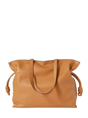 Loewe LOEWE Flamenco Large Leather Tote Brown