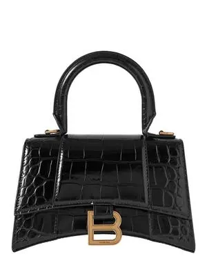 Balenciaga Hourglass Xs Tote - Black