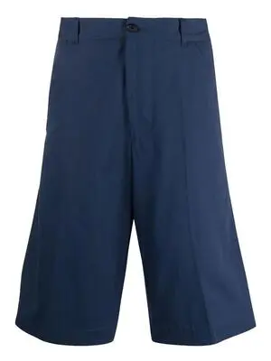 Kenzo Long Cotton Shorts - Blue